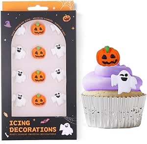 Amazon.com: Halloween Ghost edible Candy for Cake Decorating Topper for ...