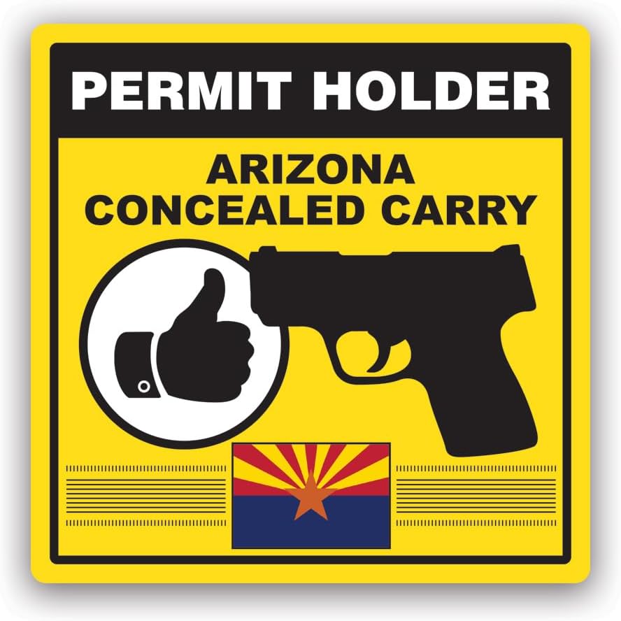 Amazon.com: fagraphix Arizona Concealed Carry Permit Holder Sticker ...