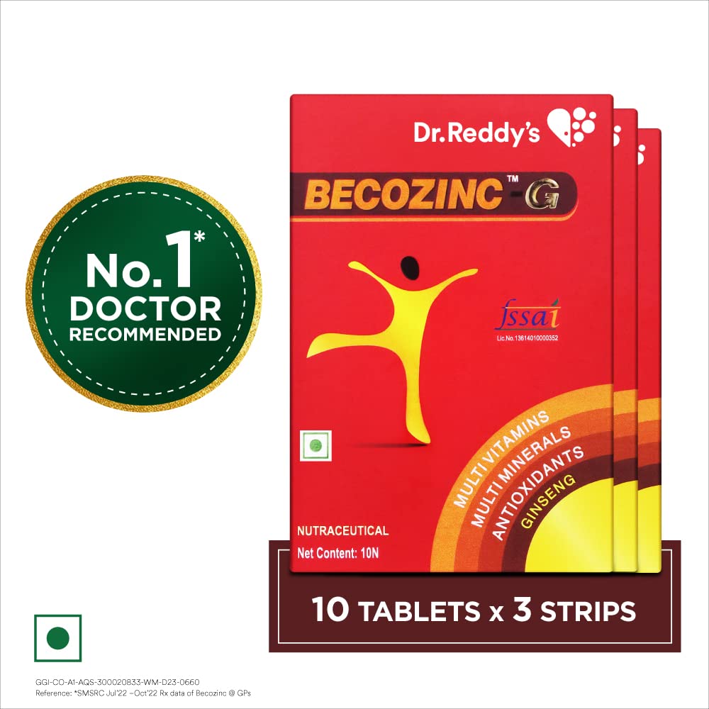 Dr. Reddy’s Becozinc G Multivitamin for Men & Women | Immunity Booster ...