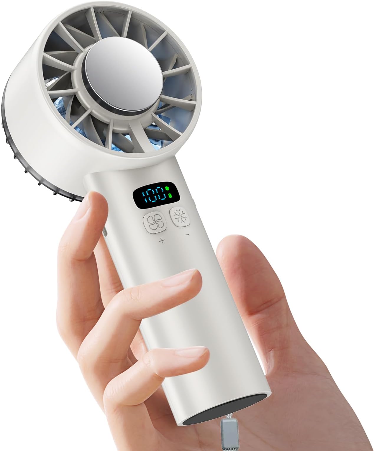 Amazon.com: zegenmall 2025 Semiconductor Cooling Handheld Fan - Ultra ...
