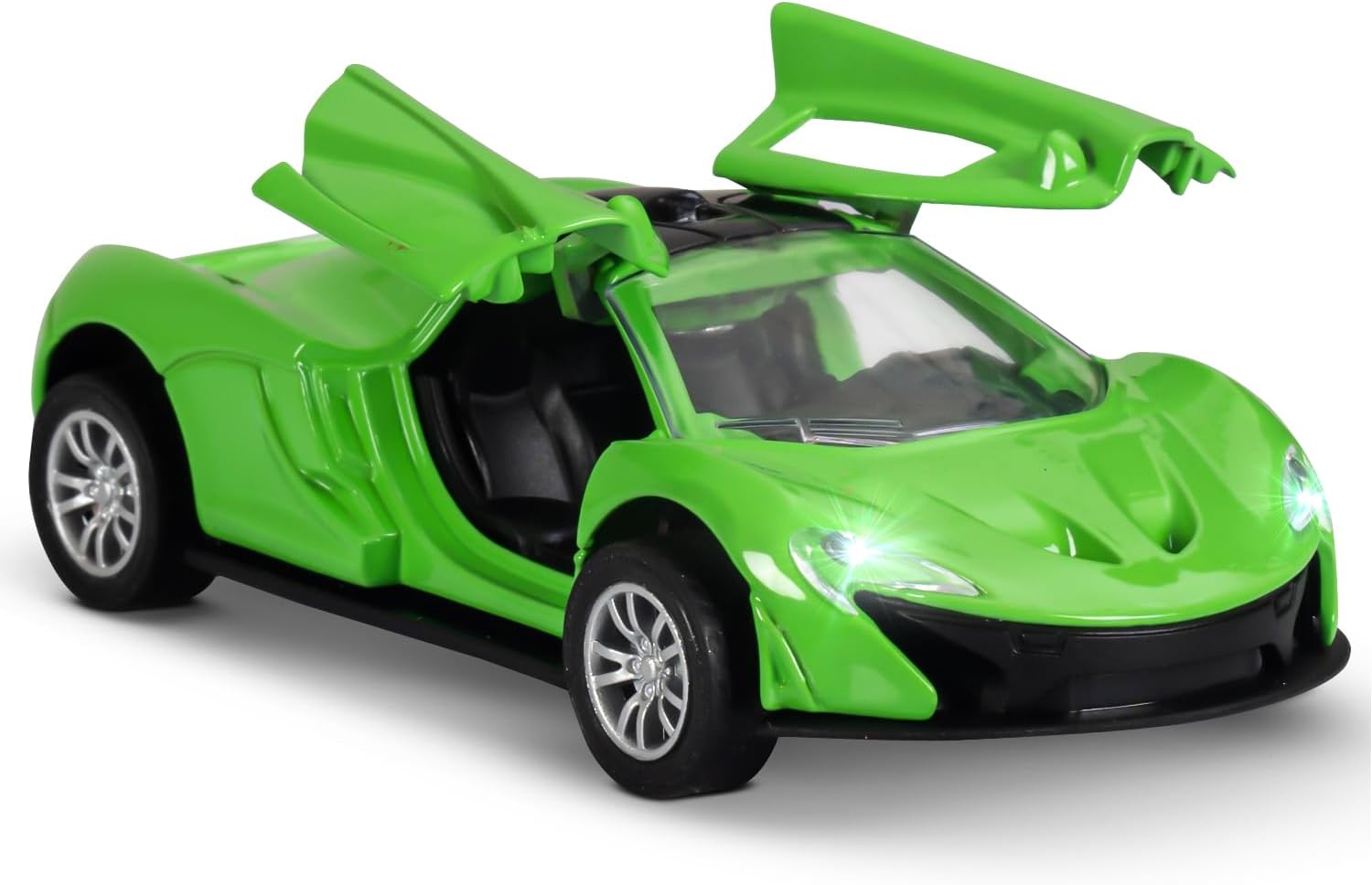 BAYBEE Friction Powered Push and Go Racing Car Toys for Kids, Push Pull ...