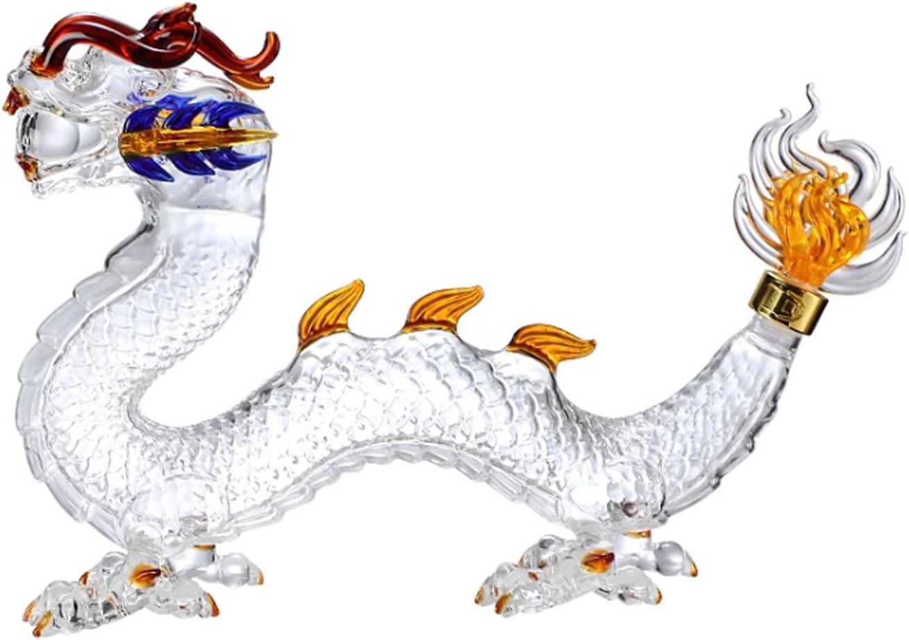 Amazon.com: SYALEO 1000ml/33.8oz Dragon Drinking Decanter Chinese ...