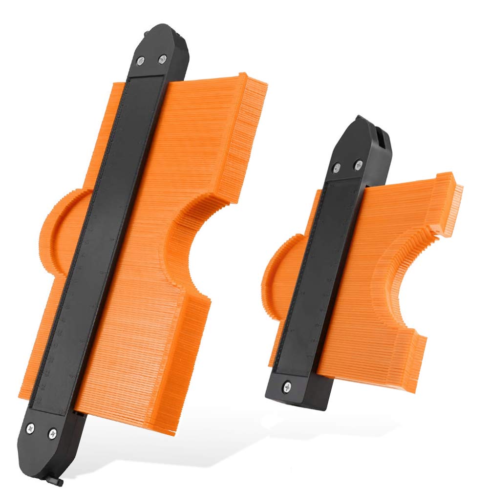 2 Pack 10+5 Inch Contour Gauge Tool, Widen Shape Duplicator with Lock ...