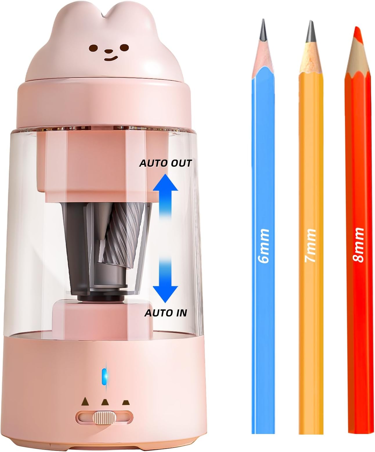 Amazon.com : AFMAT Electric Pencil Sharpener for Colored Pencils, Fully ...