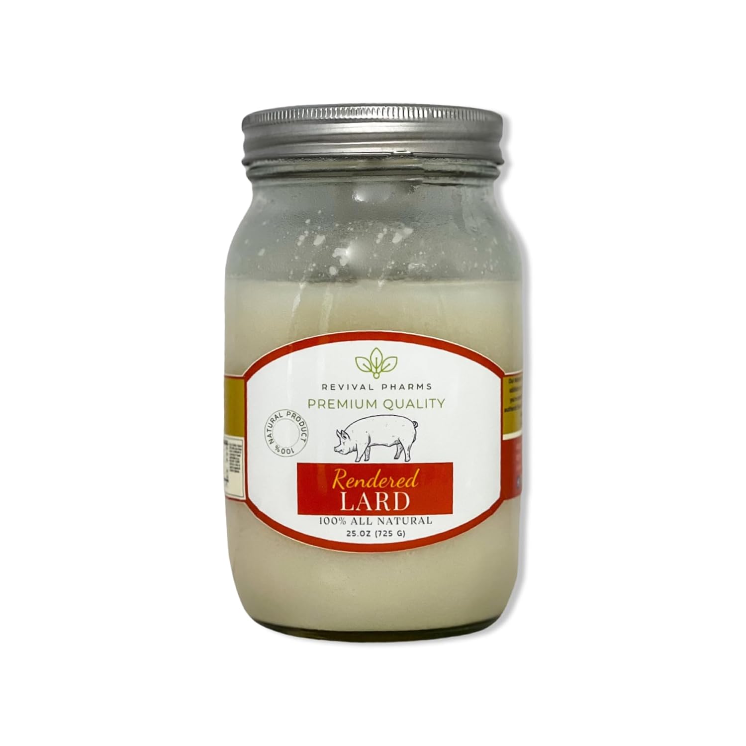 Amazon.com : Natural Rendered Lard, Farm-To-Table, 25 oz. : Grocery ...