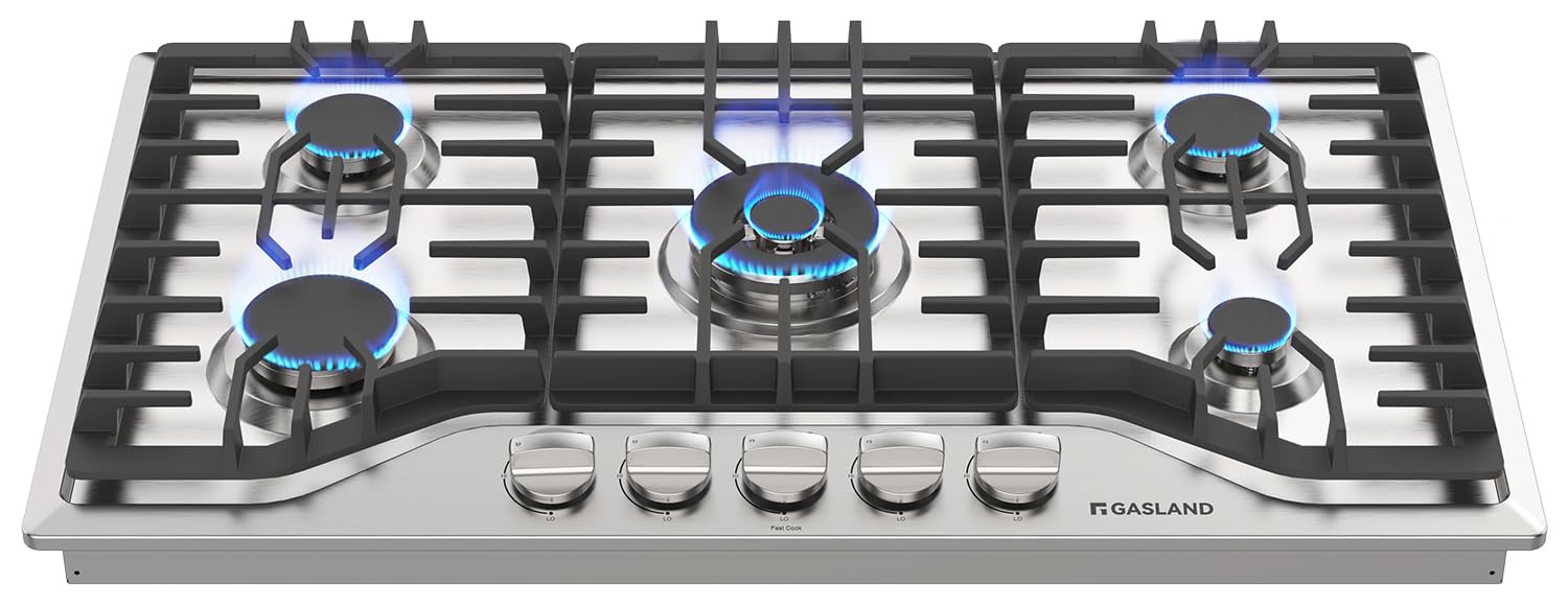Snapklik.com : GASLAND 36 Inch Gas Cooktop, PRO GH2365SF 5 Italy Sealed ...