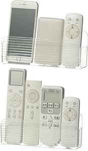 Amazon.com: 2 Pack Adhesive Remote Control Holder Wall-Mounted Remote ...