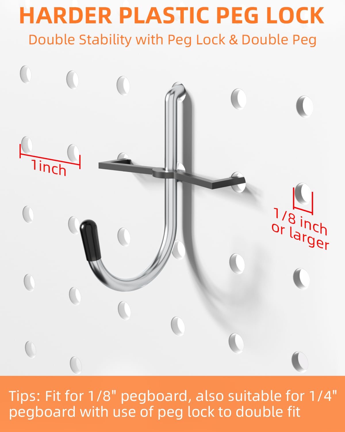 Snapklik.com : INCLY 206PCS Pegboard Hooks Assortment, Pegboard ...