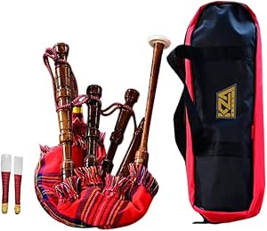 Amazon.com: KZA BRAD'S Highland Scottish Mini Kids Bagpipe, Playable ...