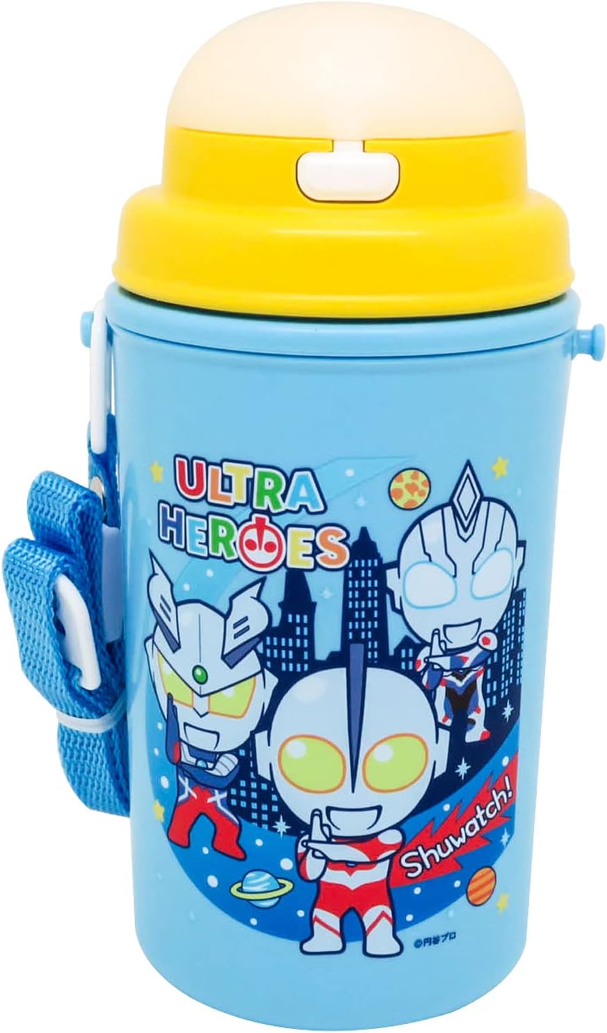 Amazon.co.jp: OSK(オーエスケー) 水筒 ウルトラヒーローズ ダイレクトステンレスボトル 800ml 専用ショルダーベルト付き ロック機能 ワンタッチオープン 広口 飲みやすい ...