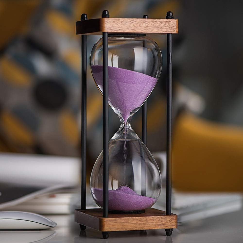 Amazon.com: Large Hourglass Timer 60 Minute, Decorative Wooden ...