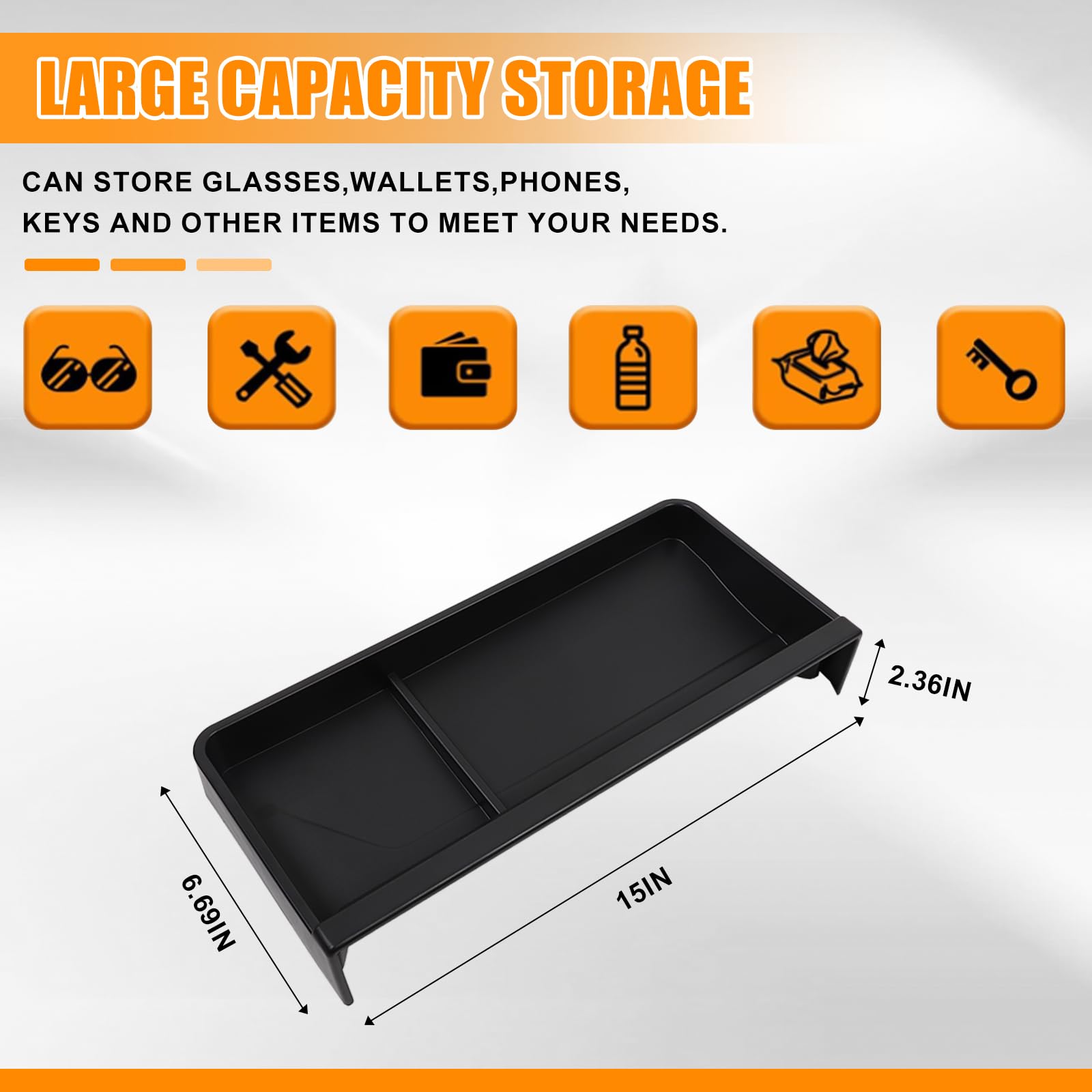 Center Console Storage Hummer EV Dashboard Storage Organizer Tray ...