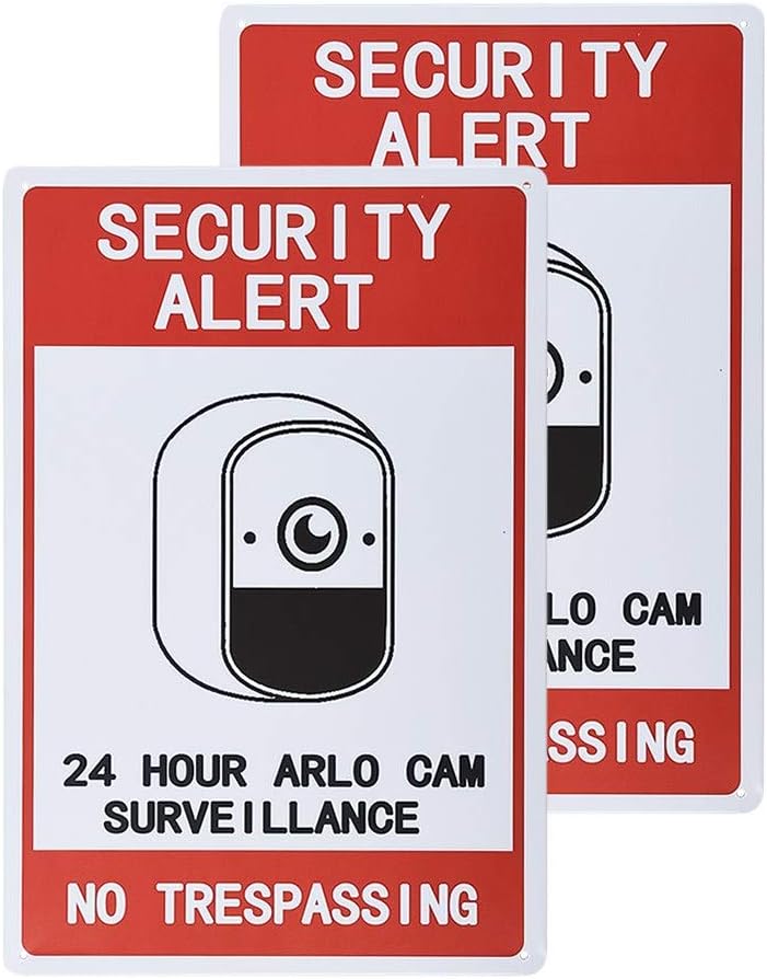Video Surveillance Sign – Security Alert Sign – Trespassers Will Be ...