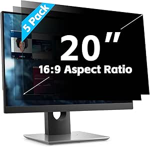 Amazon.com: 【5 Pack】 20-Inch Computer Privacy Screen Filter for 16:9 ...