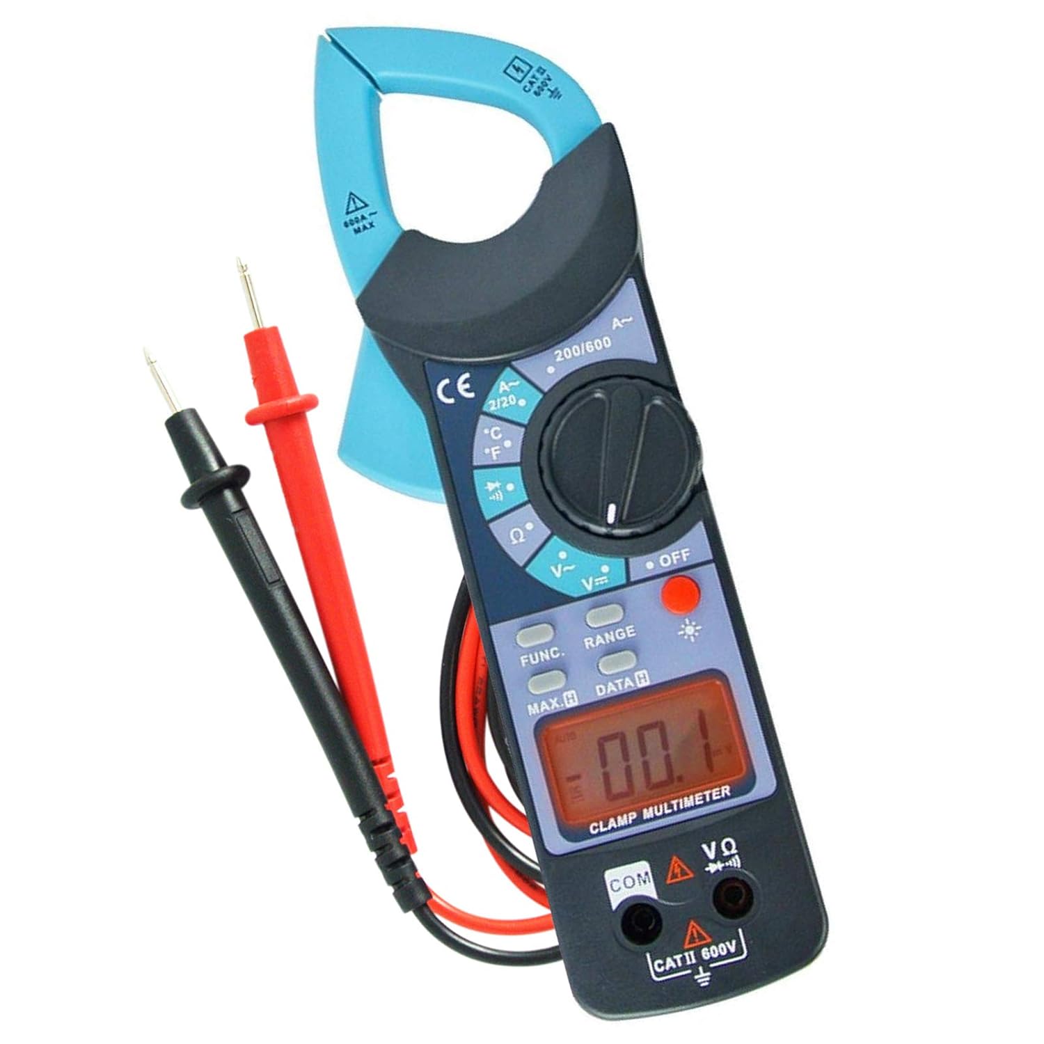 Digital Clamp Meter DC AC Audible Continuity Tester CE Marking Reading ...