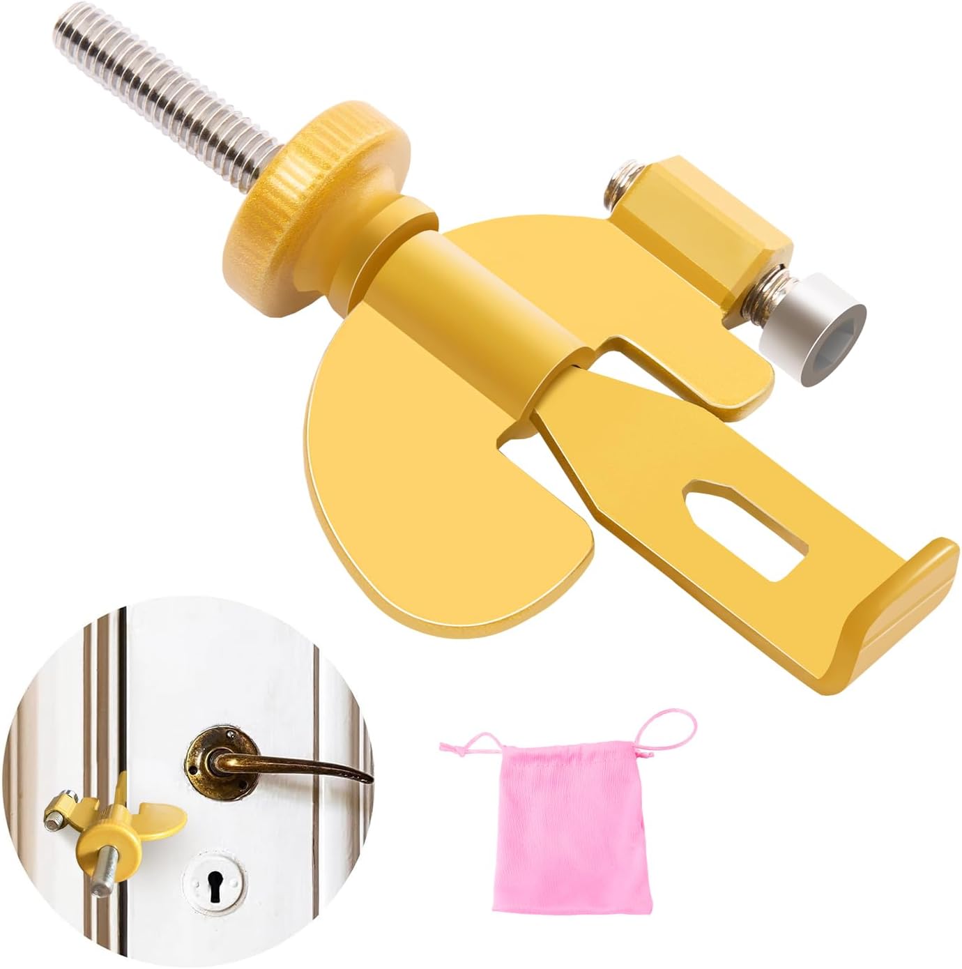 PAJWITHL Portable Door Lock - Suitable for Travel Hotels, Homes,College ...