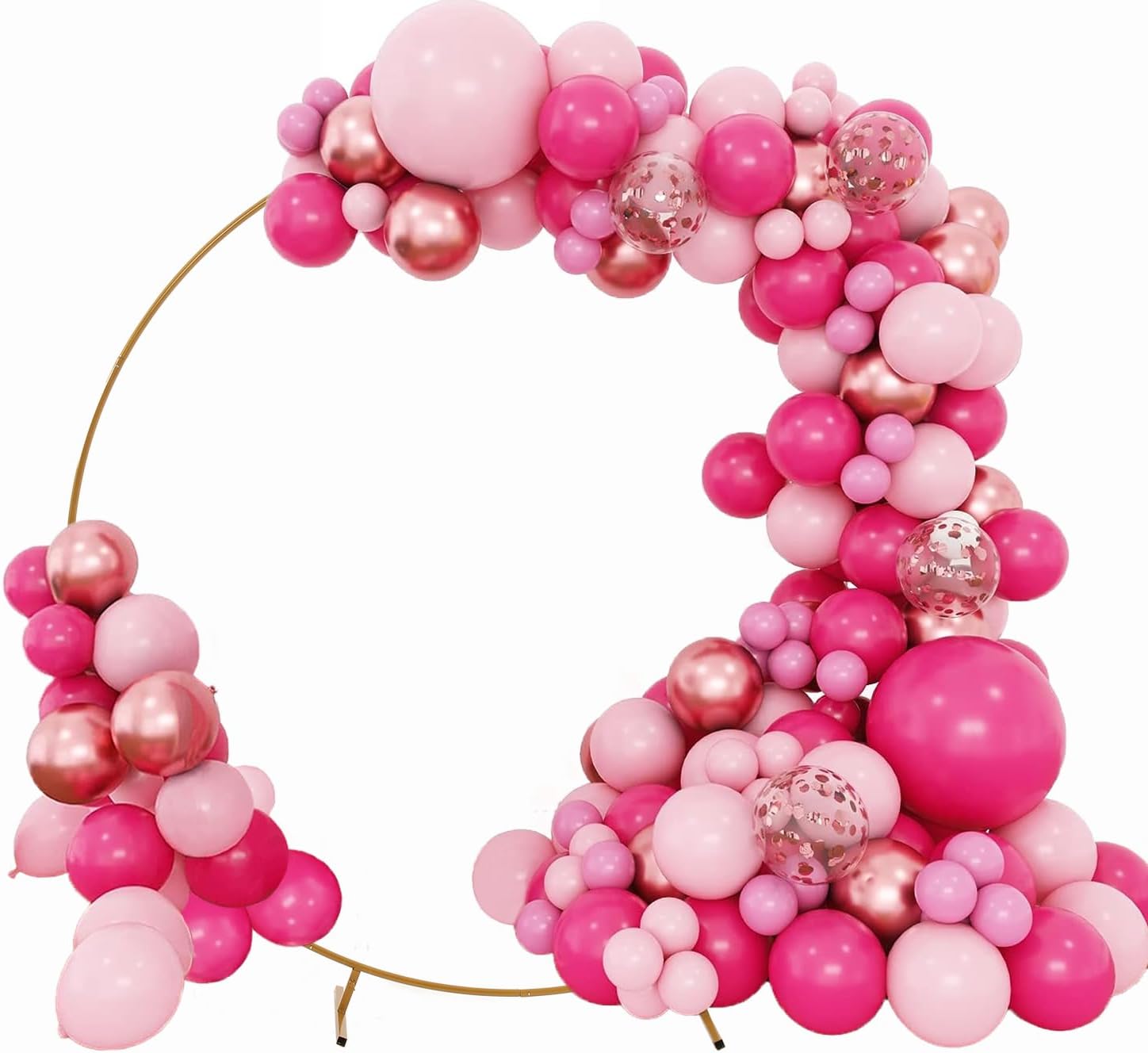 Amazon.com: Homcosan Round Arch Backdrop Stand 7.2FT, Metal Circle ...