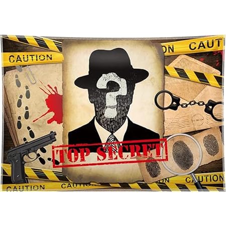 Amazon.com : Detective Backdrop Police Mystery Investigation Analysis ...
