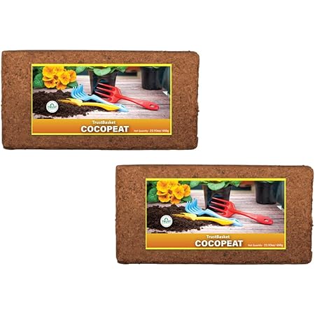 Kraft Seeds Cocopeat - 5 KG Brick | Compressed Coco Peat Block ...