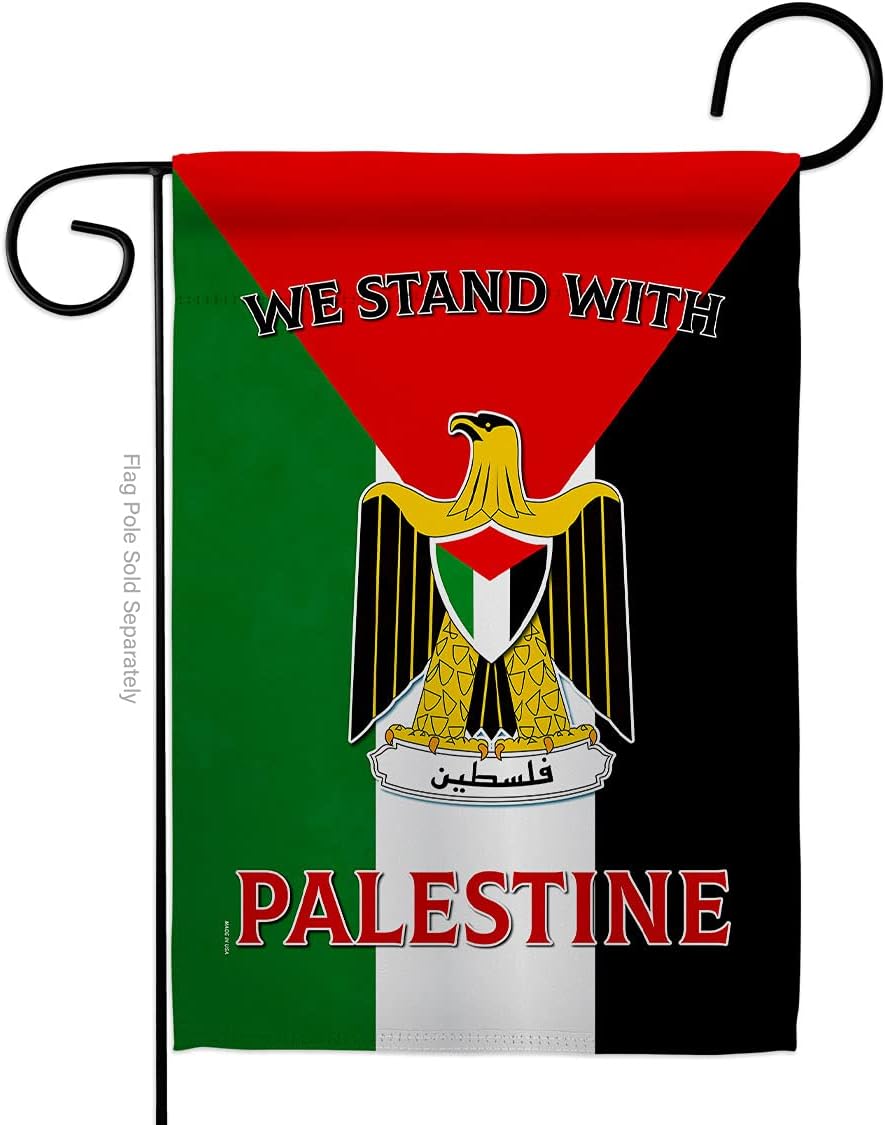 Amazon.com : Stand with Palestine Flag Cemetery Banner Wall Lawn Door ...