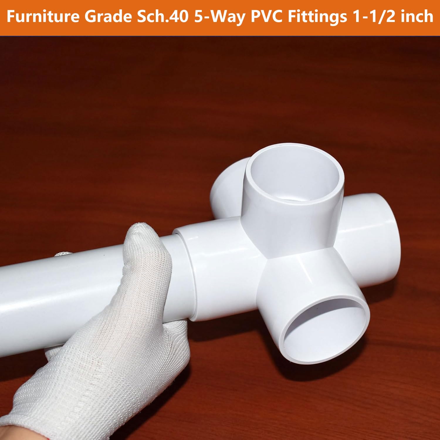 Snapklik.com : letsFix 5 Way PVC Fittings 1-1/2 Inch (4-Pack ...