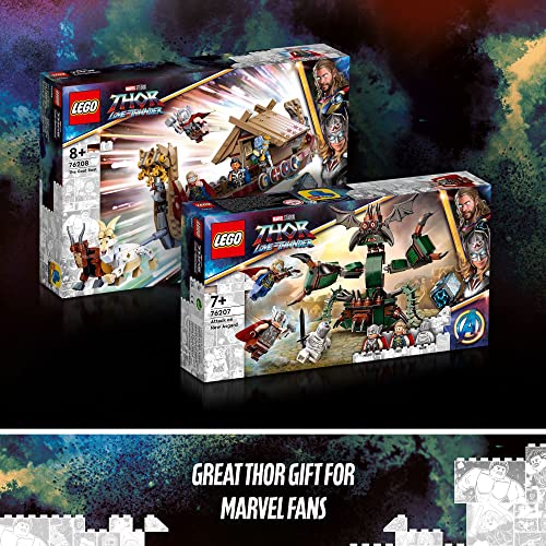 LEGO Marvel Attack on New Asgard, Thor Buildable Toy 76207 with Hammer ...