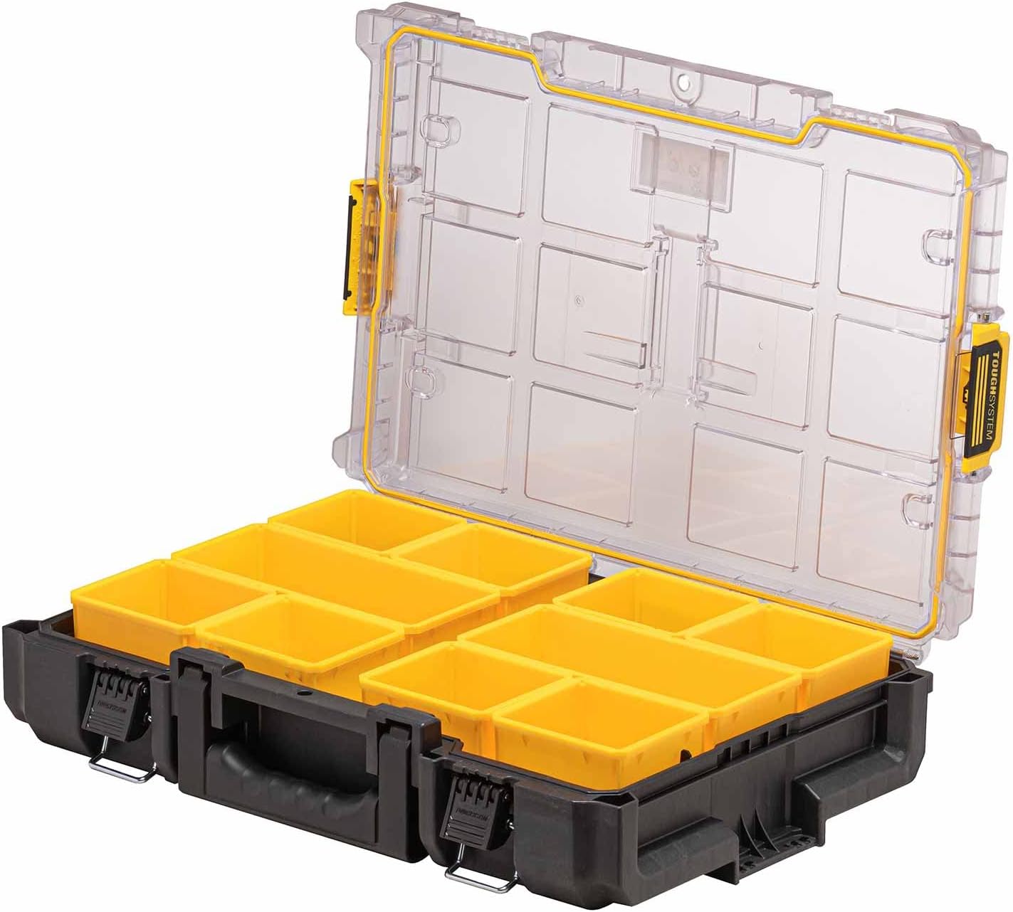 DEWALT DS100 TOUGHSYSTEM 2.0 Toolbox with Clear Lid, Yellow : Amazon.co ...