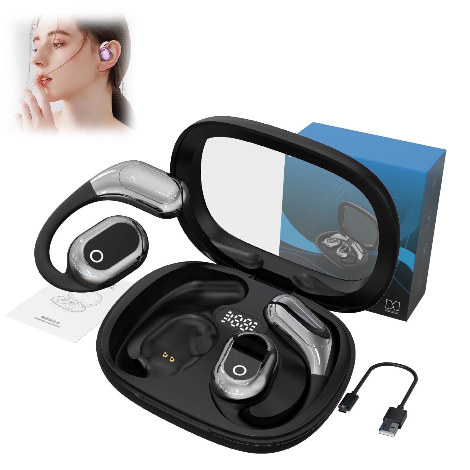 Amazon.com : Openair Max Ai Headphones Translator, Open Air Max Ai ...