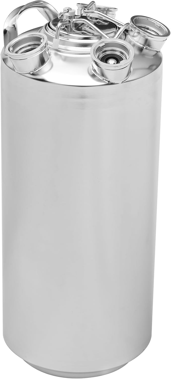 Amazon.com: Howaoo 5 Gallon Cleaning Keg with 4 D Coupler for Beer Line ...