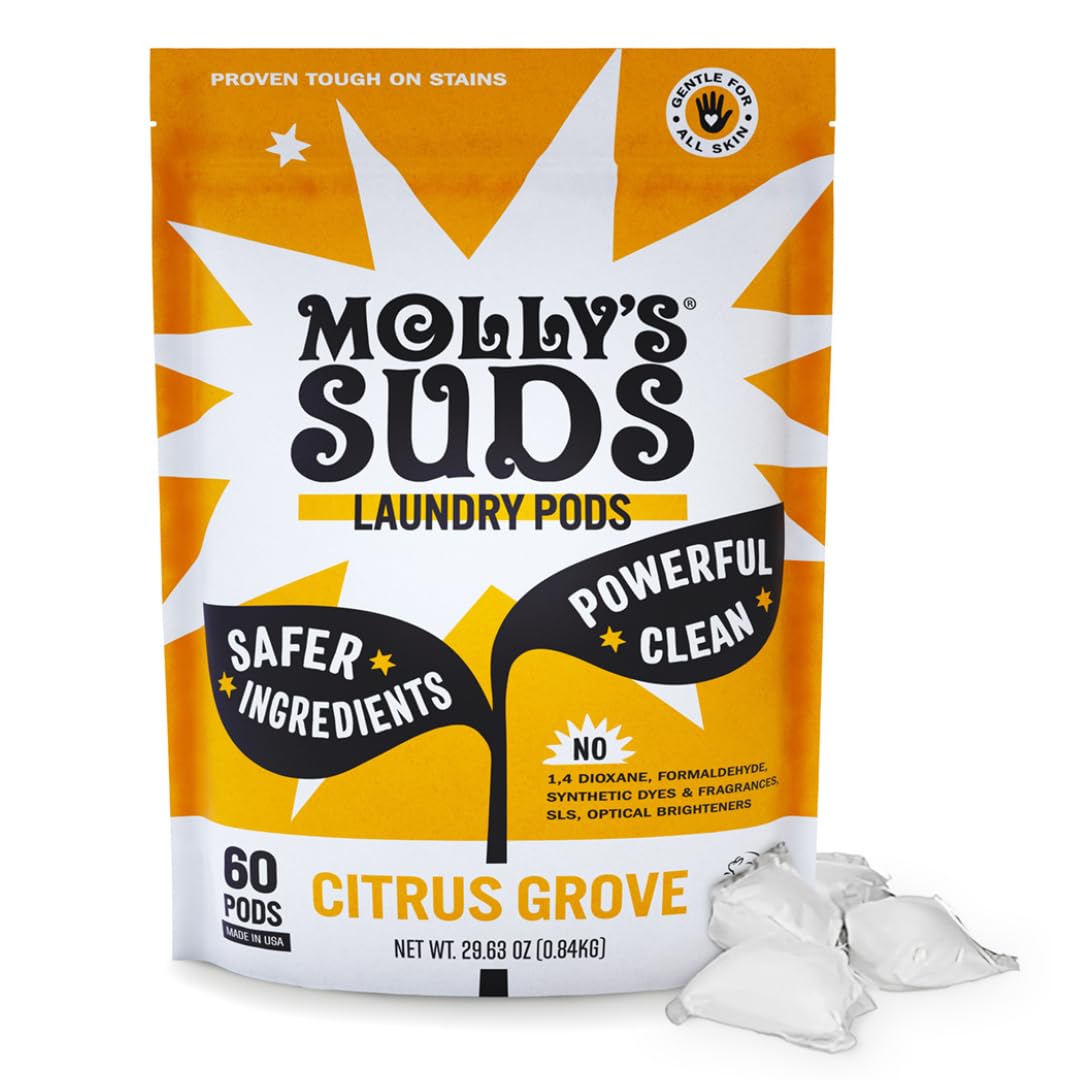 Amazon.com: Molly's Suds Laundry Detergent Pods | Clean Detergent for ...
