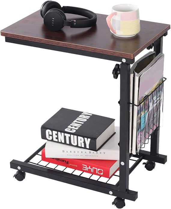 Amazon.com: Qwork Side Table End Table C Table Snack Table Computer ...