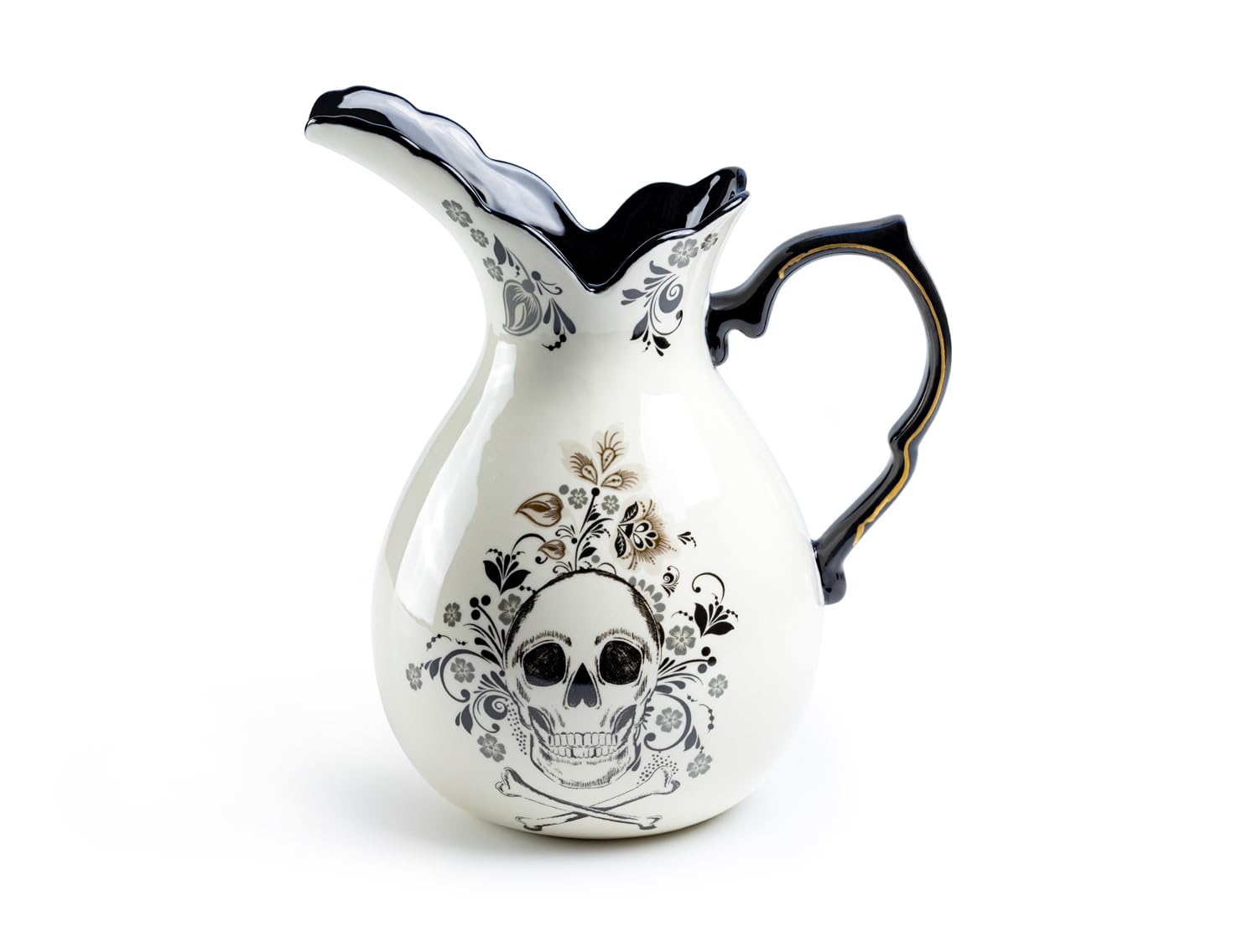 Amazon.com: Gracie China Shop Halloween Gothic Skull Large Pitcher ...