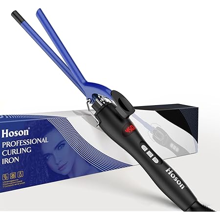 Hoson 1/2 Inch Curling Iron Professional, Ceramic Tourmaline Curl Wand ...
