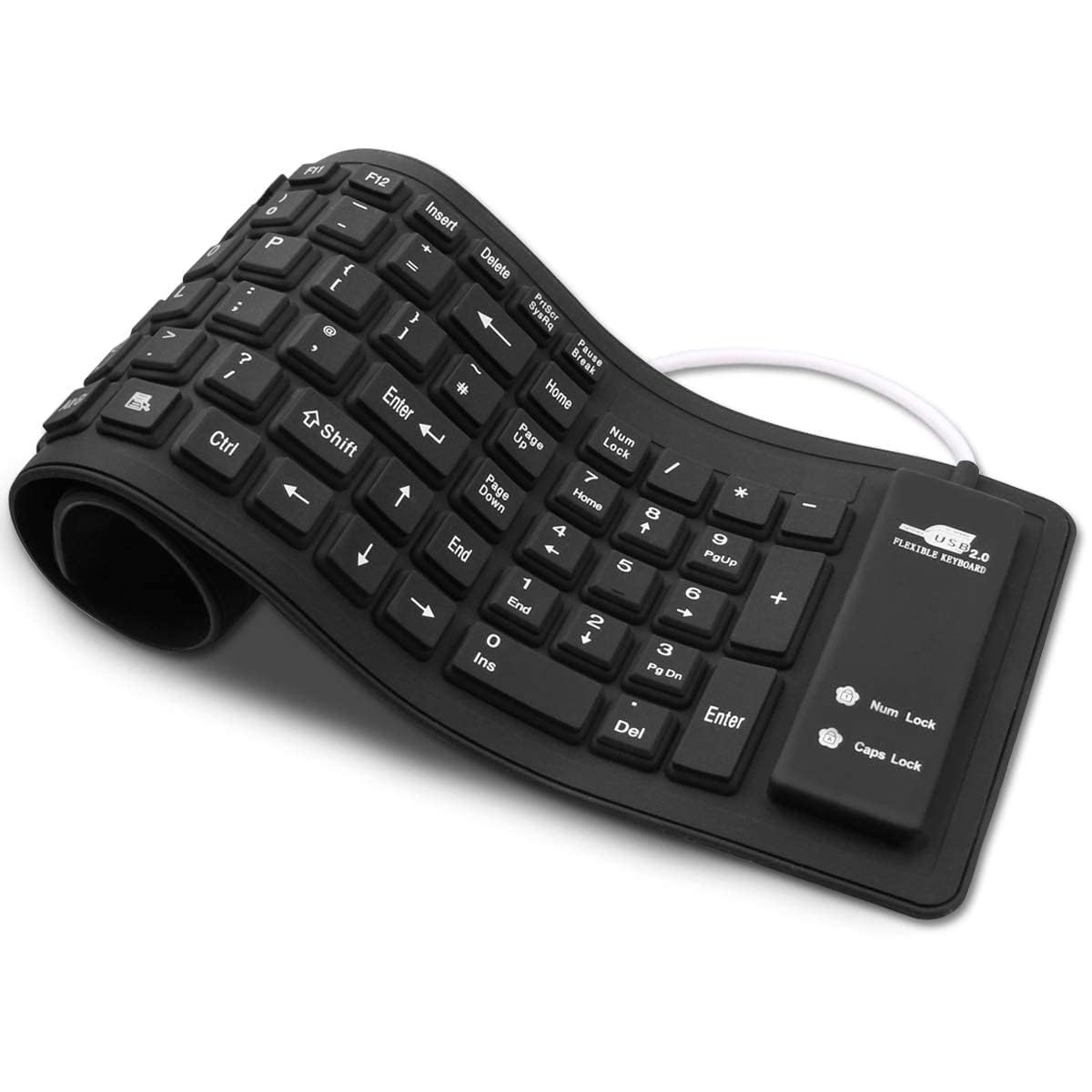 HELZOI Upgrade UK Layout Flexible Keyboard, Waterproof Foldable ...