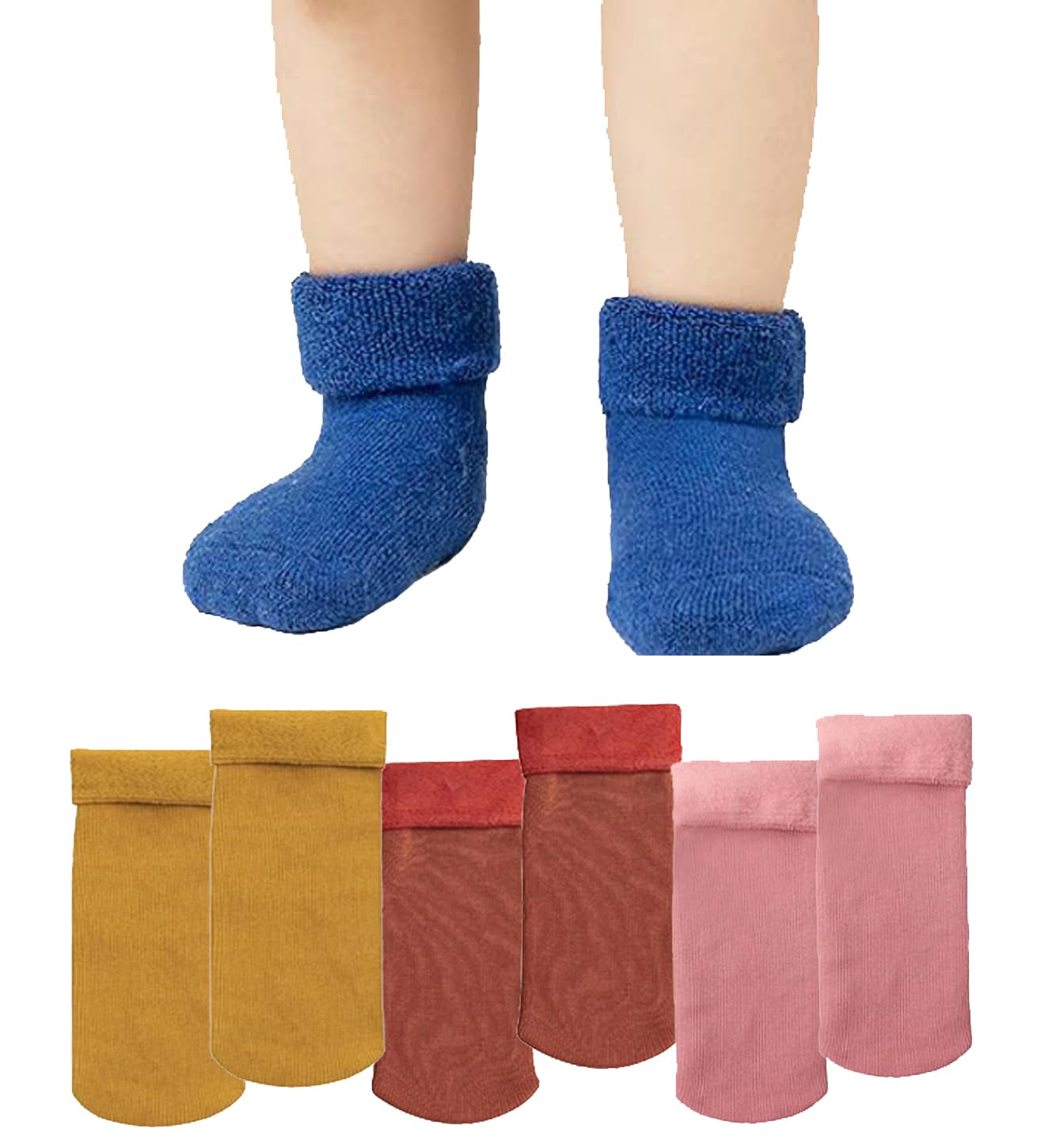 NICSY Kids Warm Woolen Winter Socks for Baby Without Thumb Winter socks ...