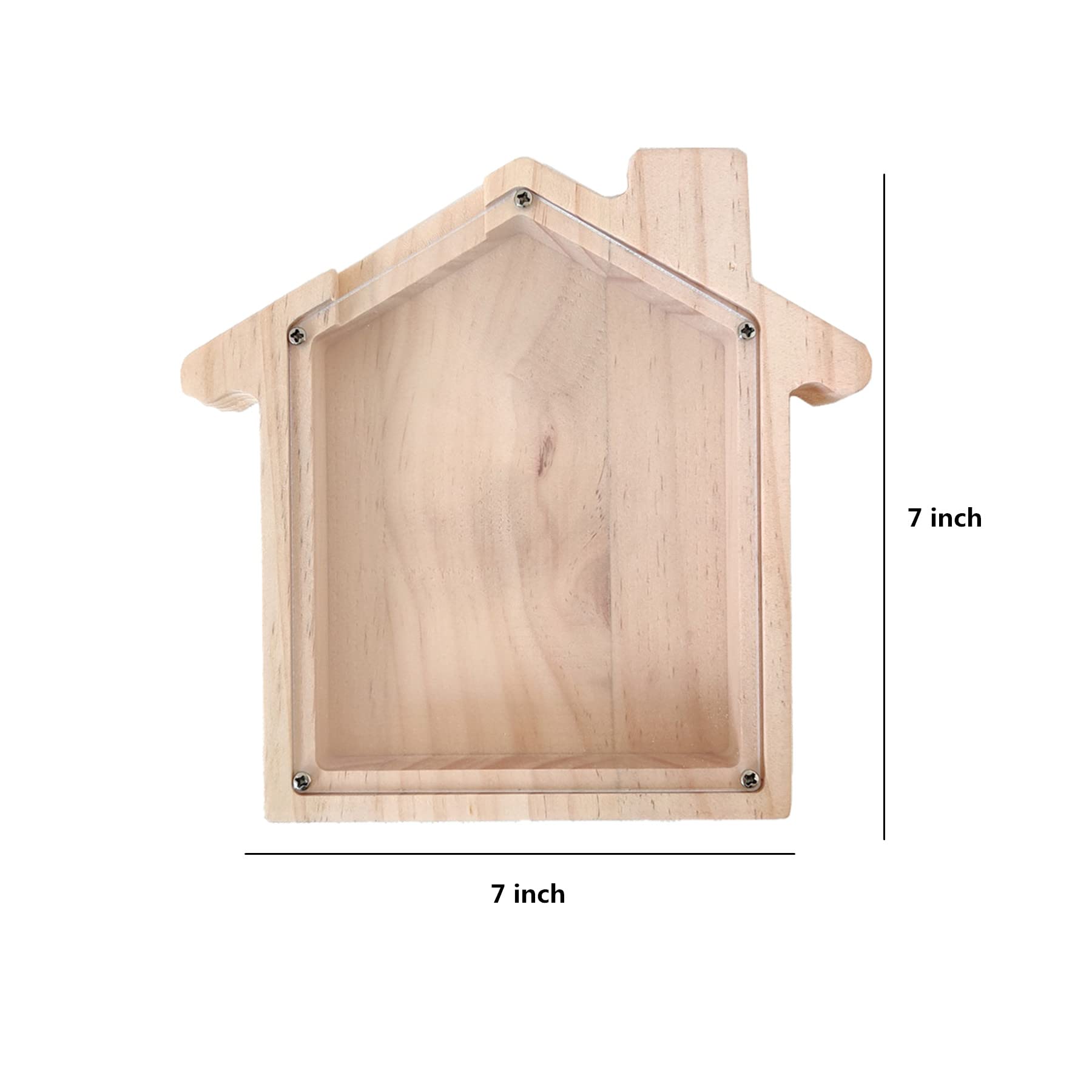 Snapklik.com : Alfyng Wooden Piggy Bank, Personalized House Coin Bank ...