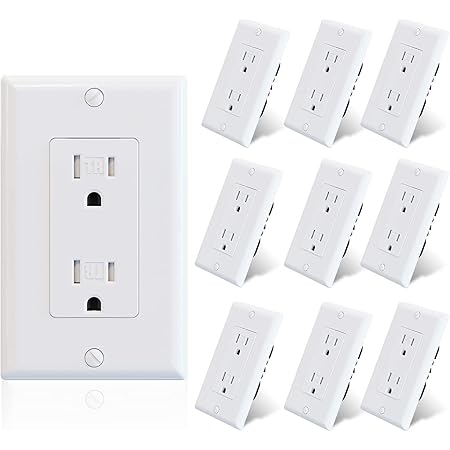 US Hardware Mobile Home/RV Duplex Receptacle 1 9/16" x 4 1/4 ...