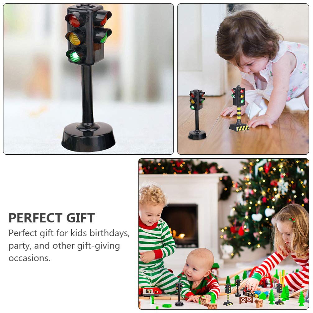 TomaiBaby 3pcs Traffic Light Toys Play Traffic Signs Mini Traffic Light ...