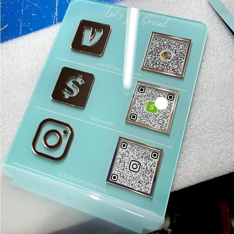 Scannable QR Code Sign, Table QR Code Stickers for Business ...