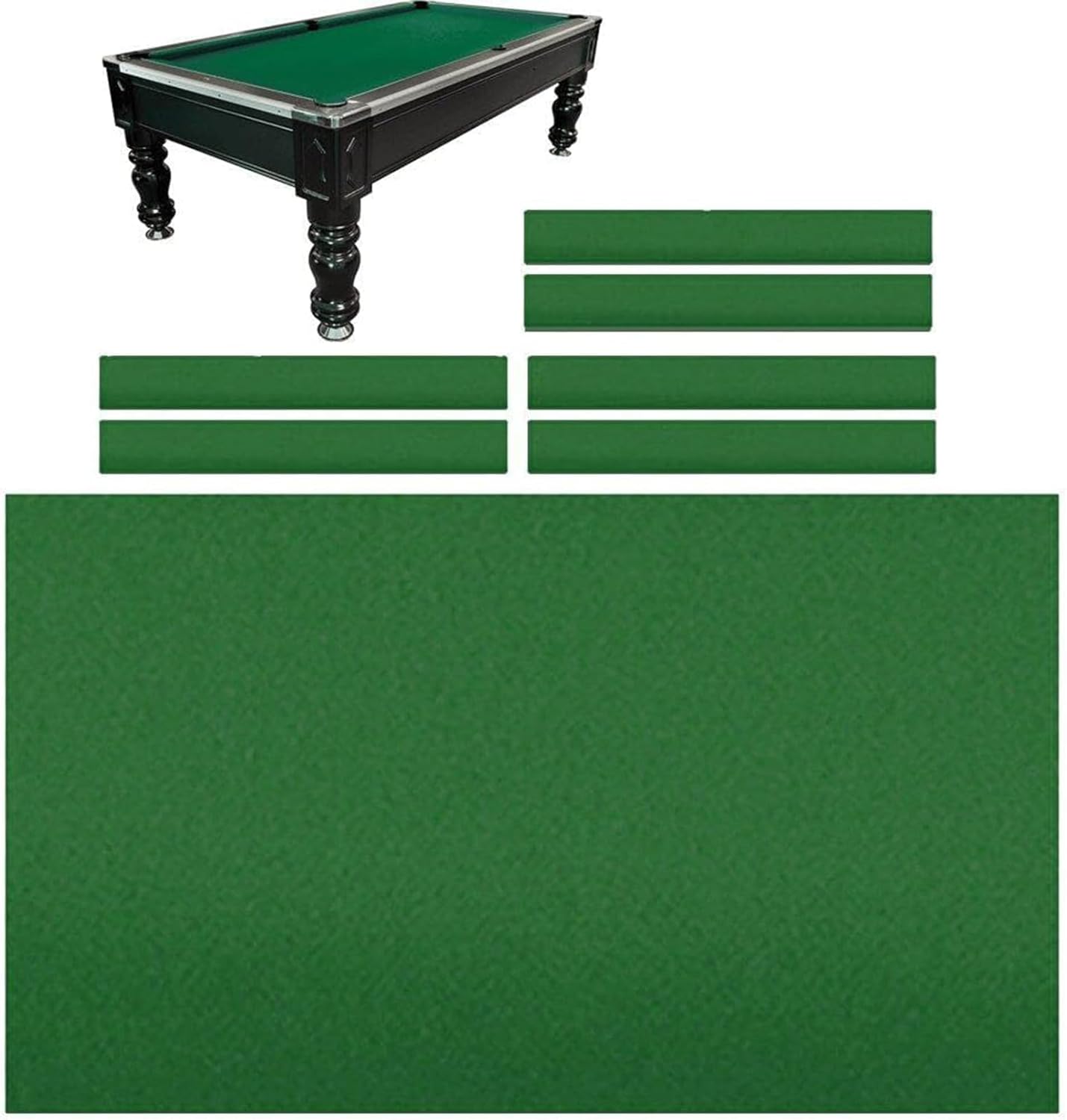 Pool Table Cloth 7ft/8ft/9ft/11ft, Billiard Cloth Pool Table Felt with ...