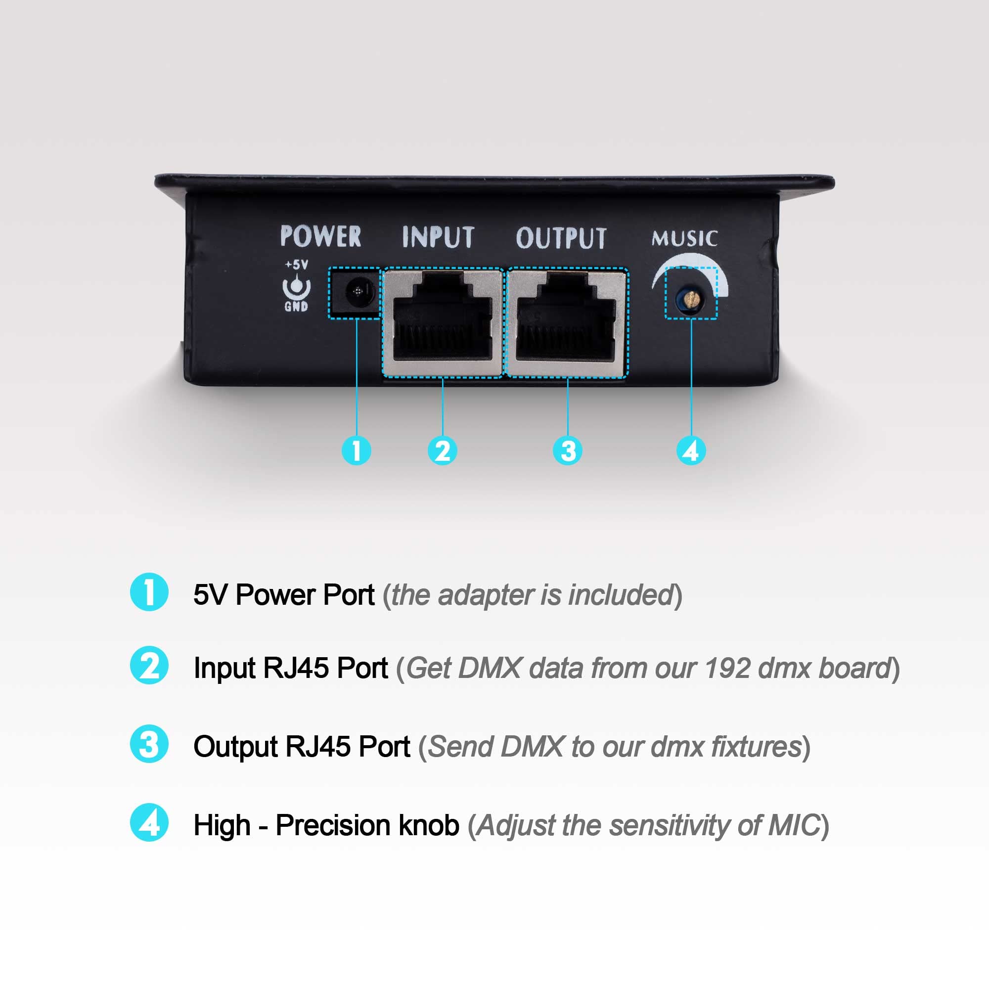 Snapklik.com : DMX Wall Mounted Controller Compact DMX Control Station ...