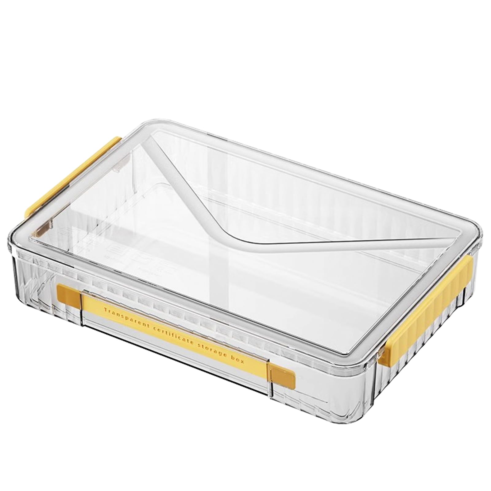 Amazon.com: VANRA Clear File Storage Box with Latching Lids Stackable ...