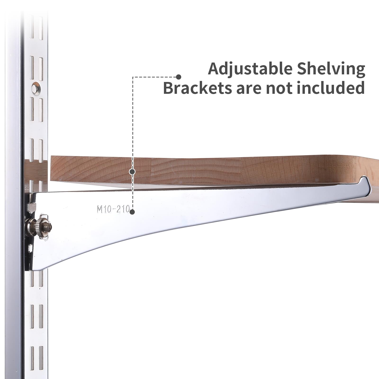 Snapklik.com : MorningRo 6 Pcs Shelf Rails Bracket Track 47.5 Inches ...