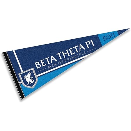 Amazon.com : Beta Theta Pi Greek Pennant Banner Flag : Sports & Outdoors