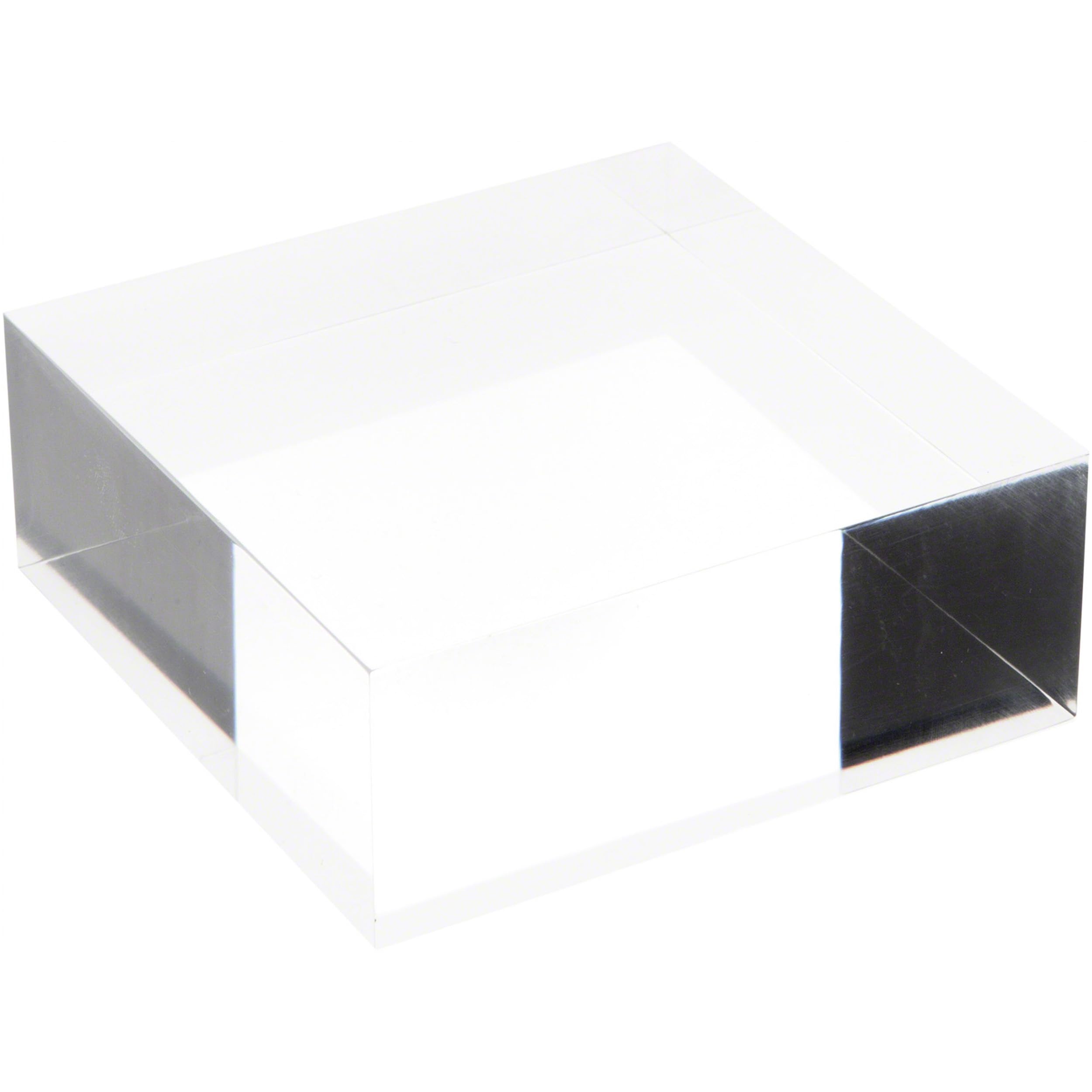Amazon.com: Plymor Clear Polished Acrylic Square Display Block, 1.5" H ...