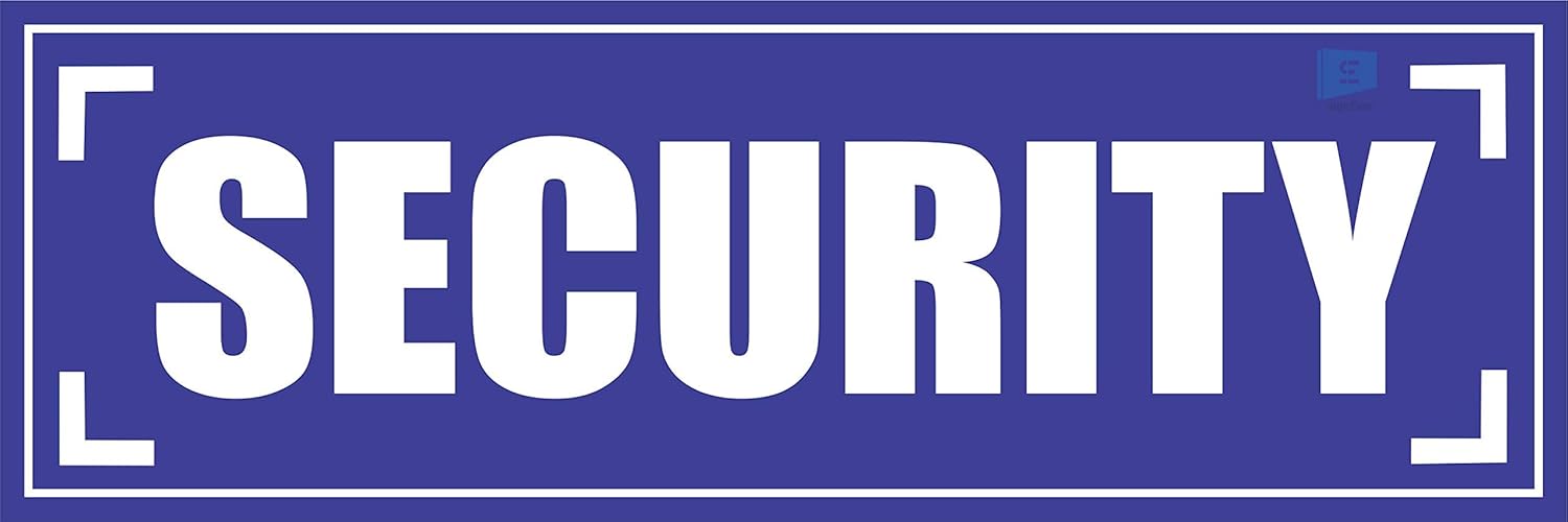 SIGN EVER Security Sign Board For Home Hospital Bank Office Shop ...