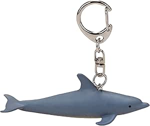 Amazon.co.jp: Mojo 387603 Dolphin Animal Figure Keychain, gray ...