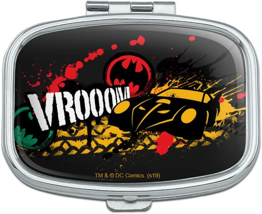Amazon.com: Batman Batmobile VROOOM Rectangle Pill Case Trinket Gift ...