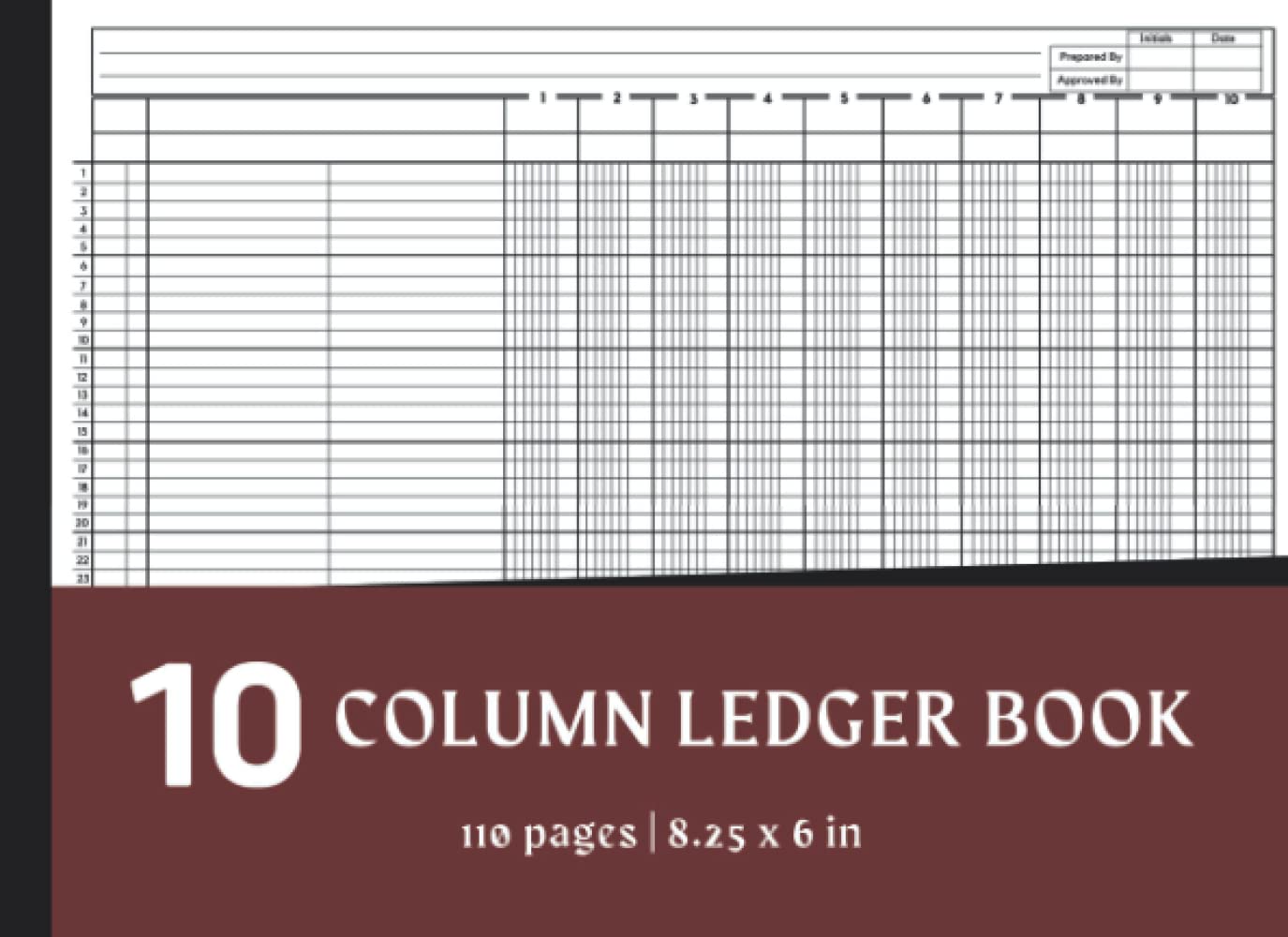 Amazon.com: 10 Column Ledger Book: Record Ledger Book and Accounting ...