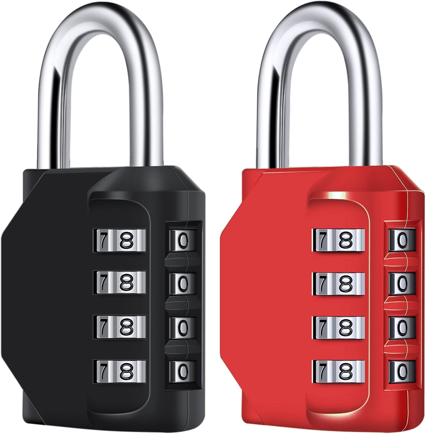 Diyife Combination Padlock, [2 Pack][Update Version] 4 Digit ...